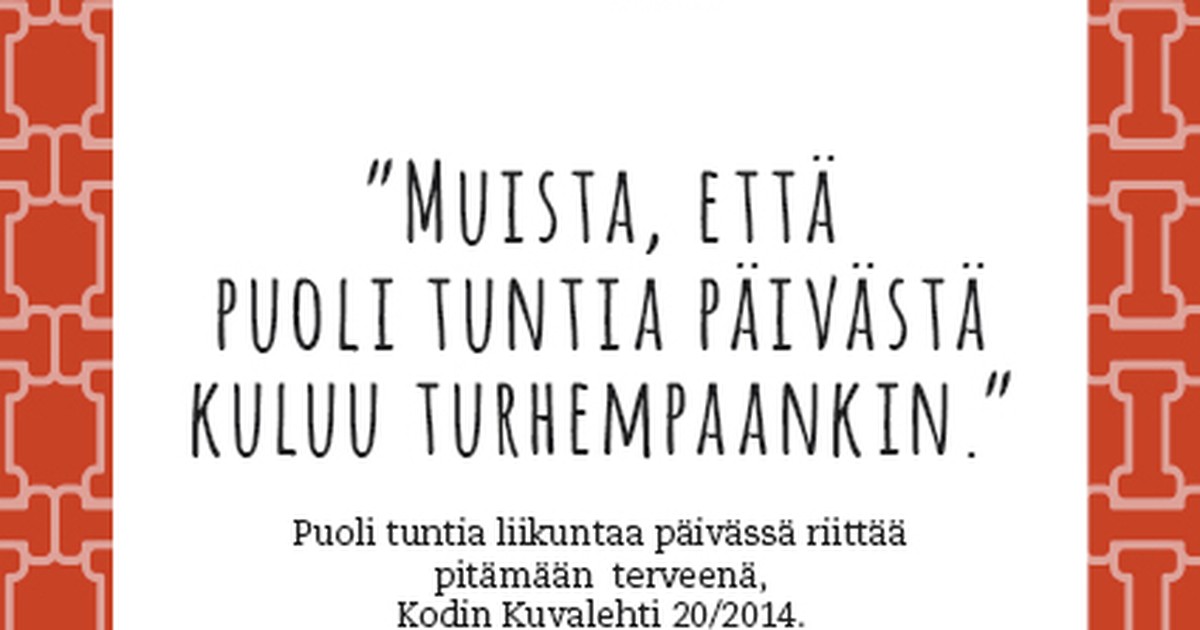 Puoli tuntia on lyhyt aika | Kodin Kuvalehti